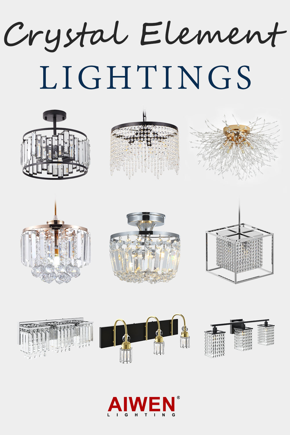 Crystal Lighting | Luxurious Sparkle for Timeless Elegance – Aiwen Lighting
