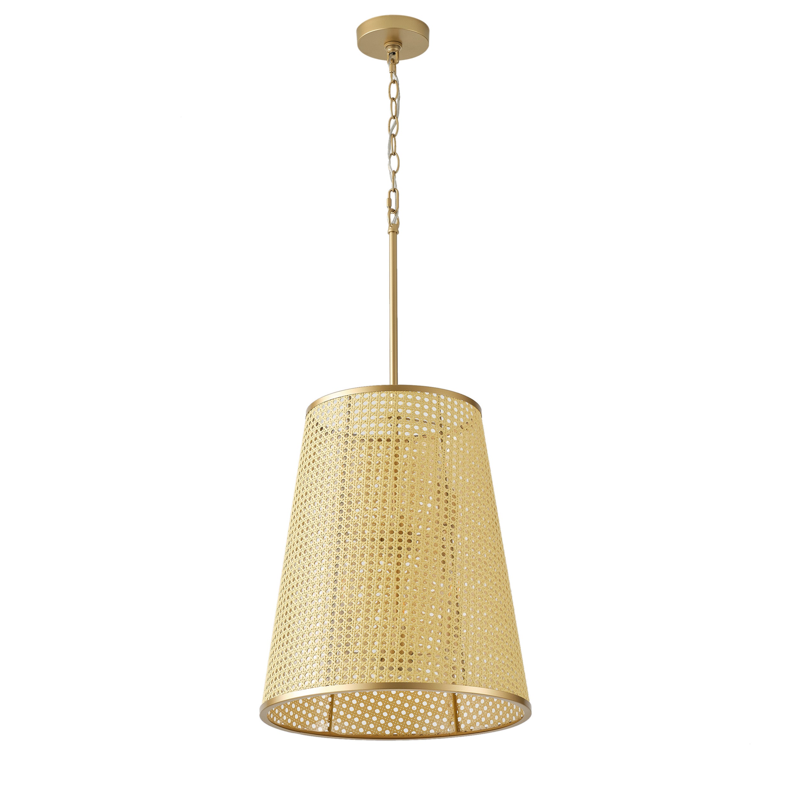 6-Lights Woven Flared Shade Pendant | Elegant Lighting Fixture – Aiwen ...