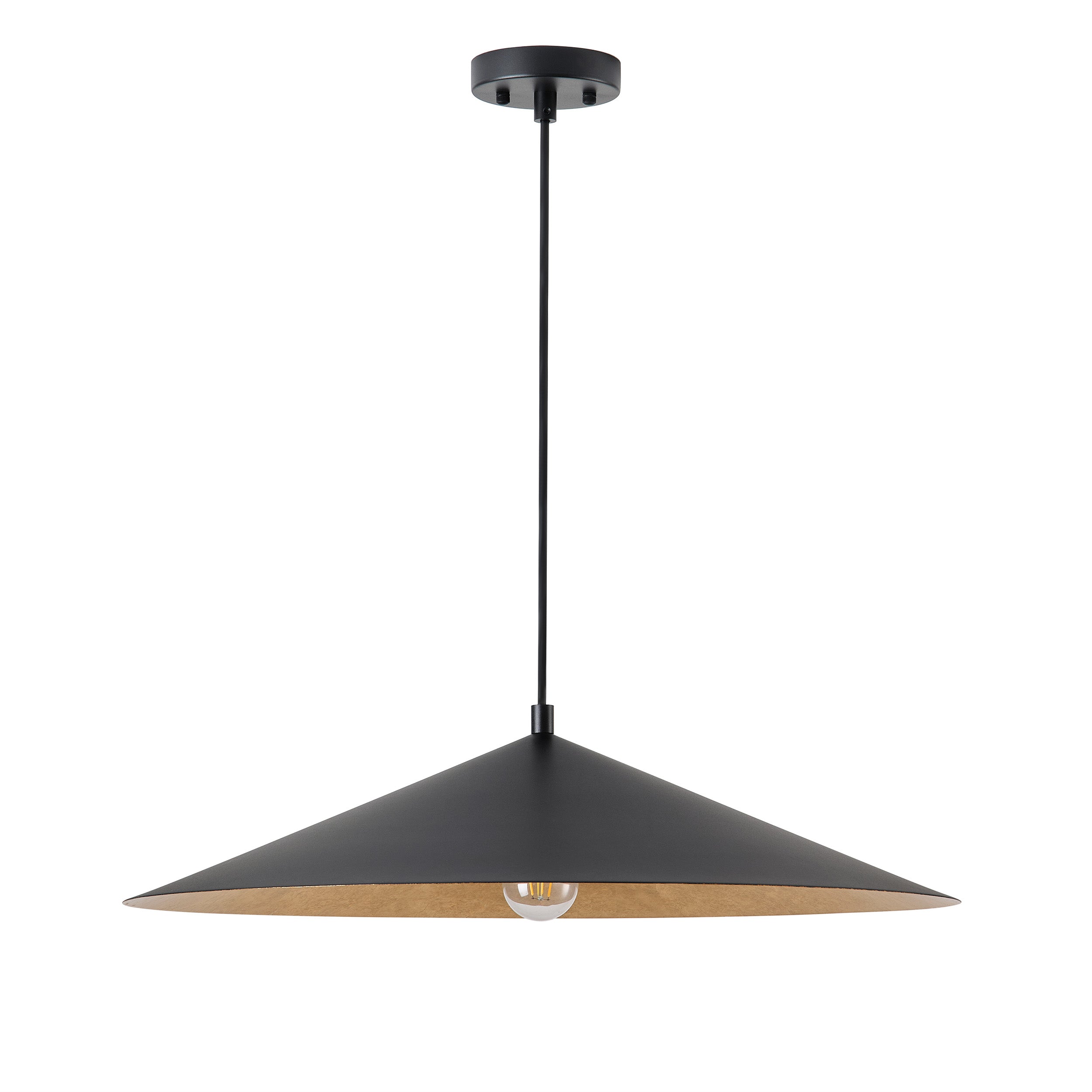 1-Light Industrial Oversize Cone-Shaped Pendant Lighting – Aiwen Lighting