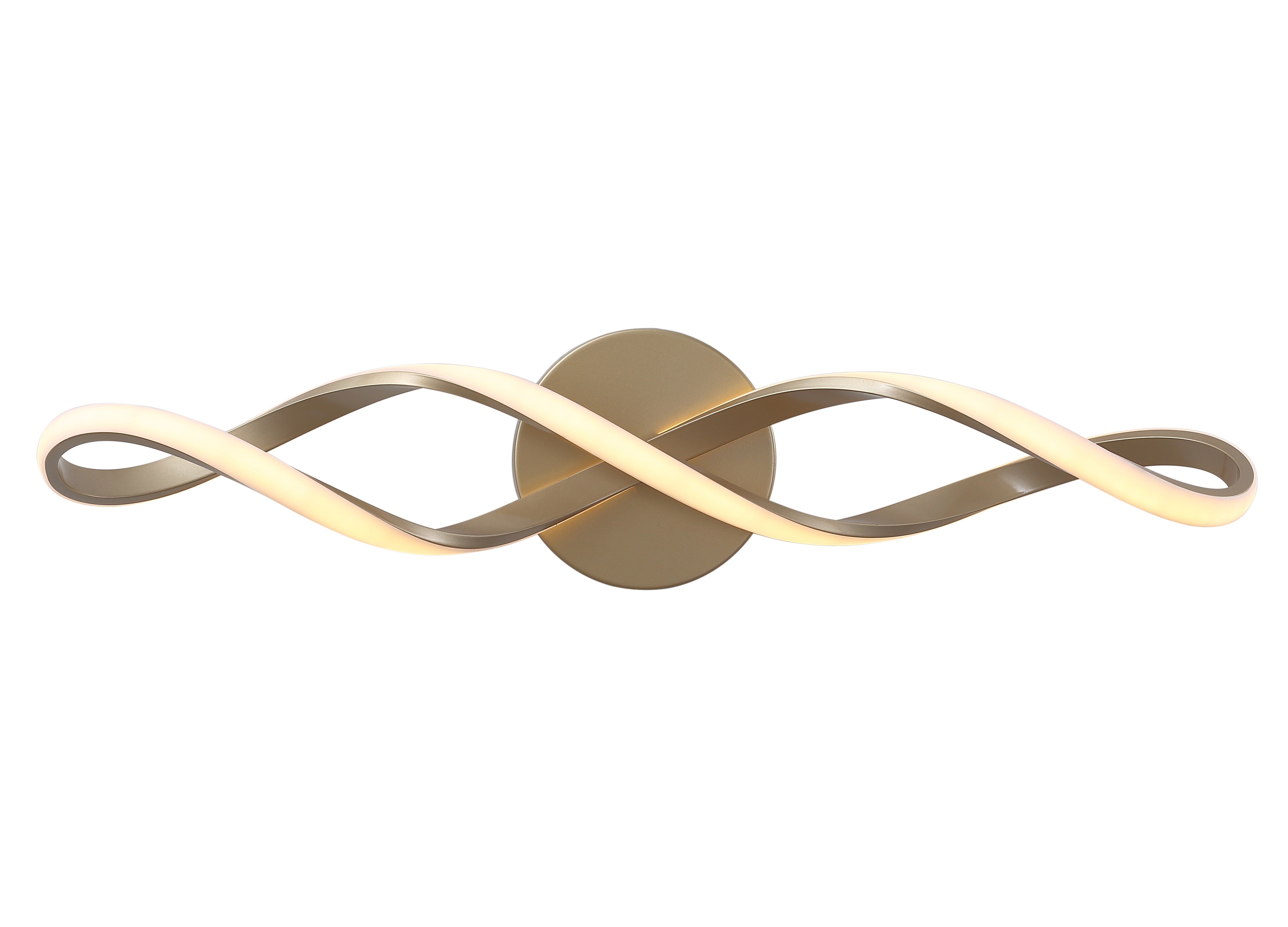 Wavy LED Vanity Light | 1-Light Design | Modern Bathroom Fixture ...