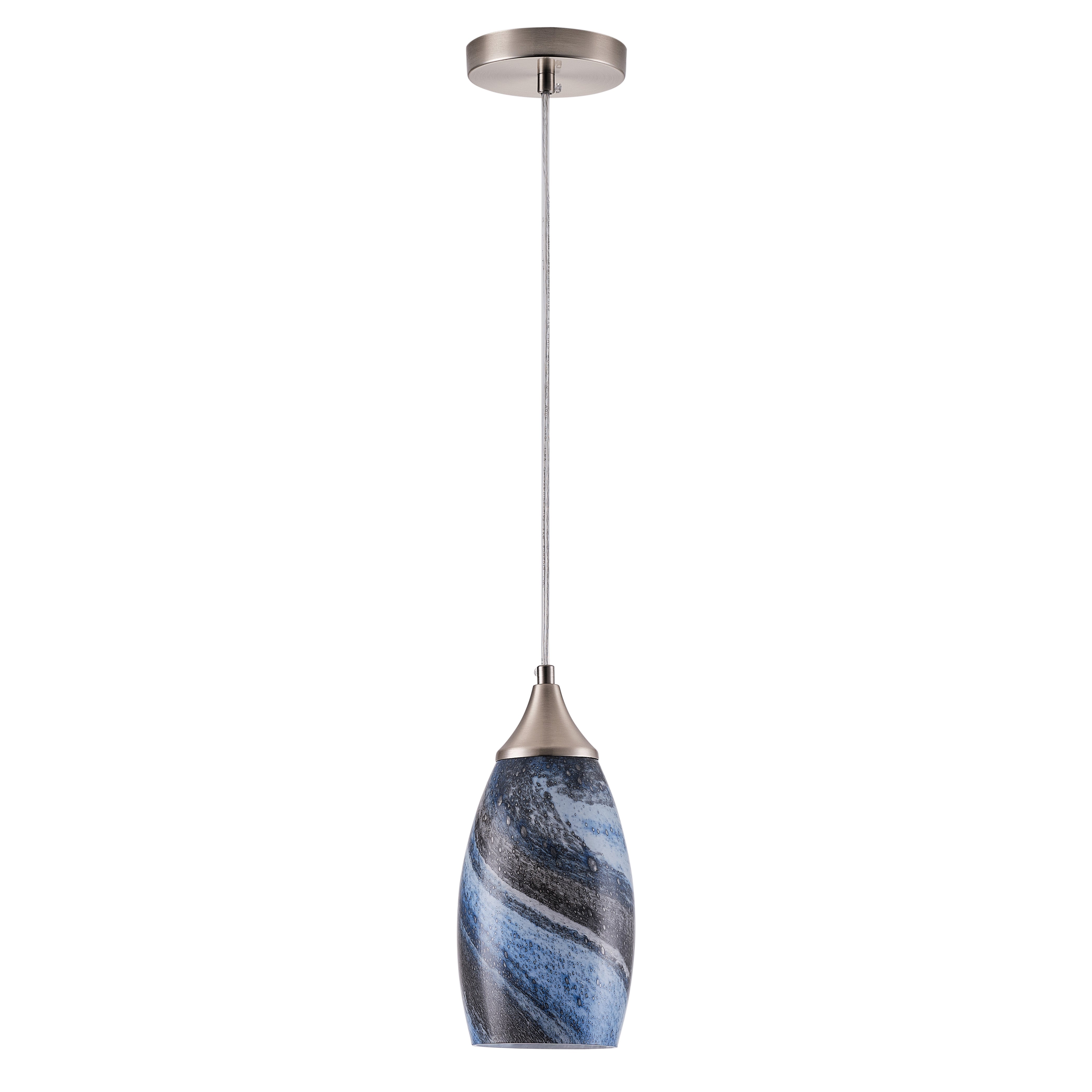 Hourglass Shape Pendant Light | Textured 1-Light Design – Aiwen Lighting