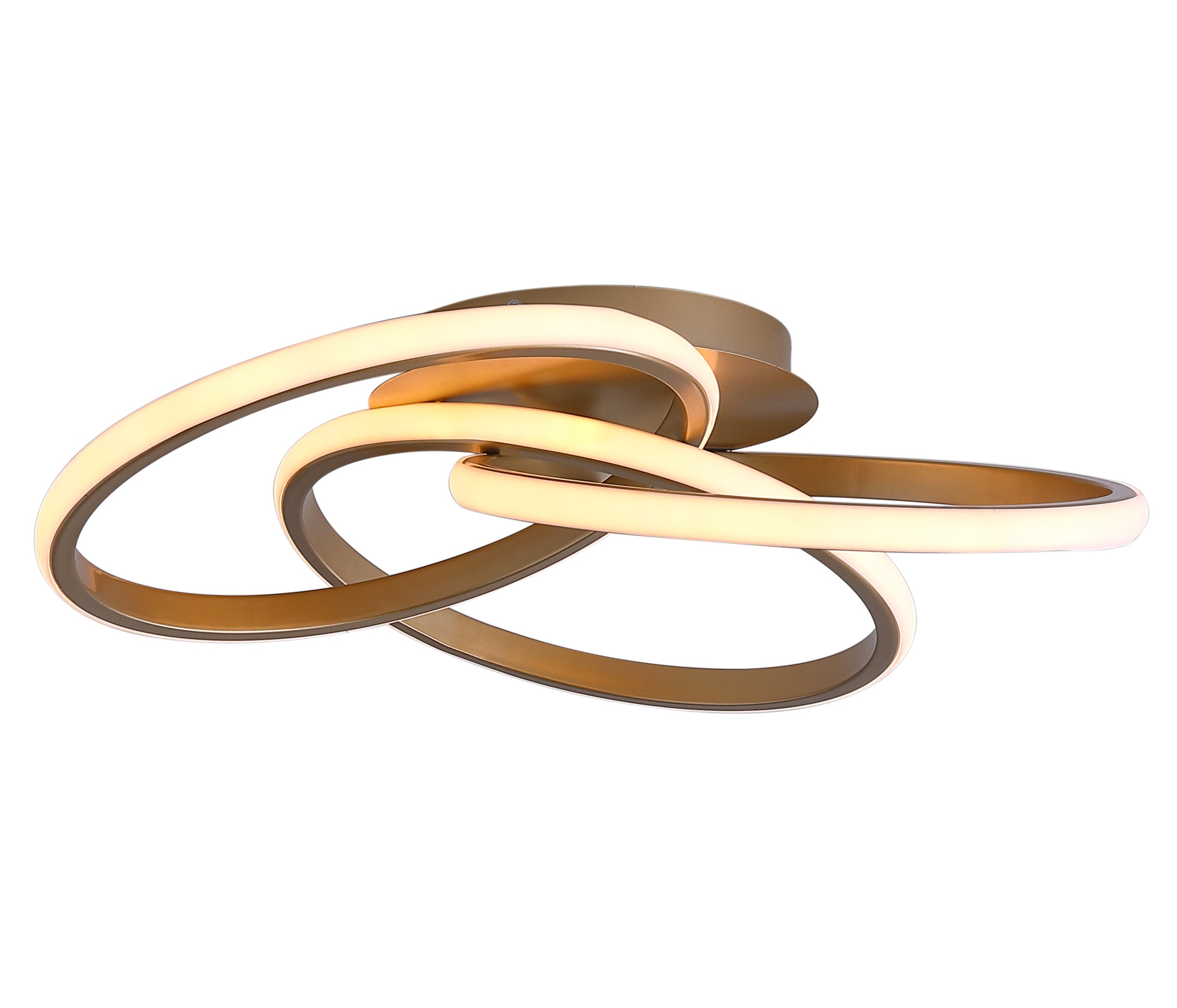 Twisted Wavy Linear LED Semi-Flush Mount | 1 Light | Stylish Design ...